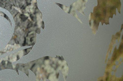 Daisy Flowers Diy Etched Glass Vinyl Privacy Film Silver Ribbon Bow 6781
