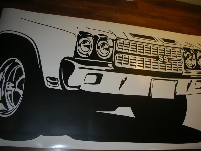 1975 Porsche 911 930 Turbo Wall Decal Art in Black