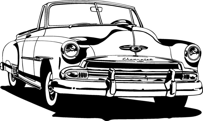 Convertible Car Wall Decals for Man Cave Décor