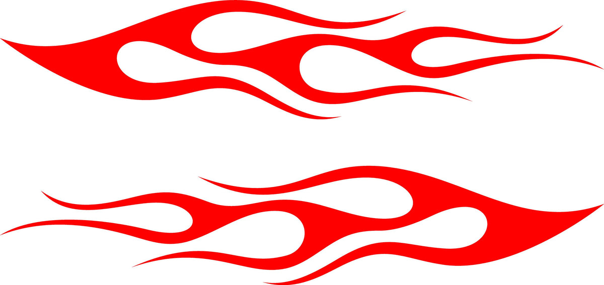 Flame Decals for Cars Trucks Boats SFHF58