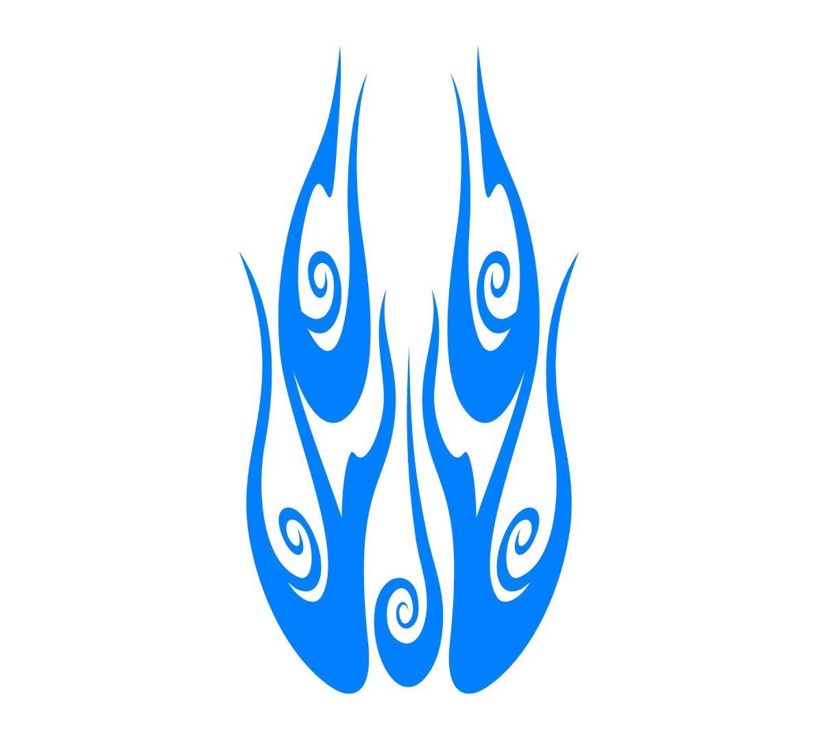 Car Hood Flame Graphics Decals for Trucks - HH08 Design