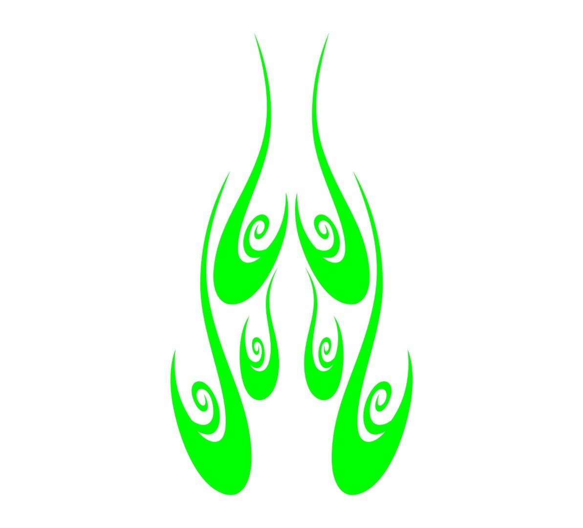 Car Hood Flames Graphics Decals for Trucks and Autos