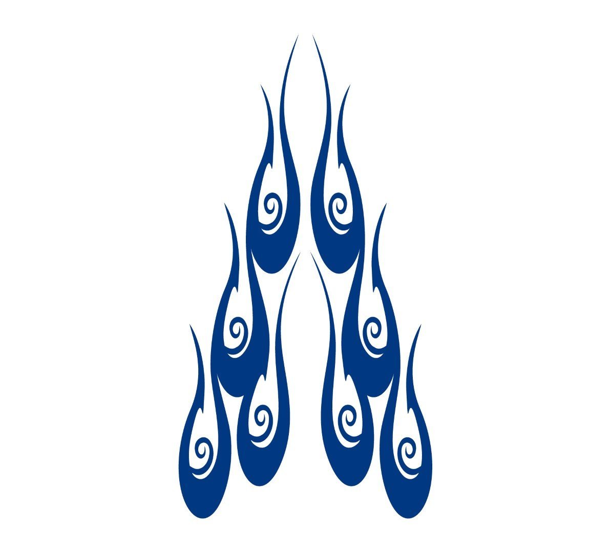 Auto Truck Car Hood Flames Graphics Decals HH18