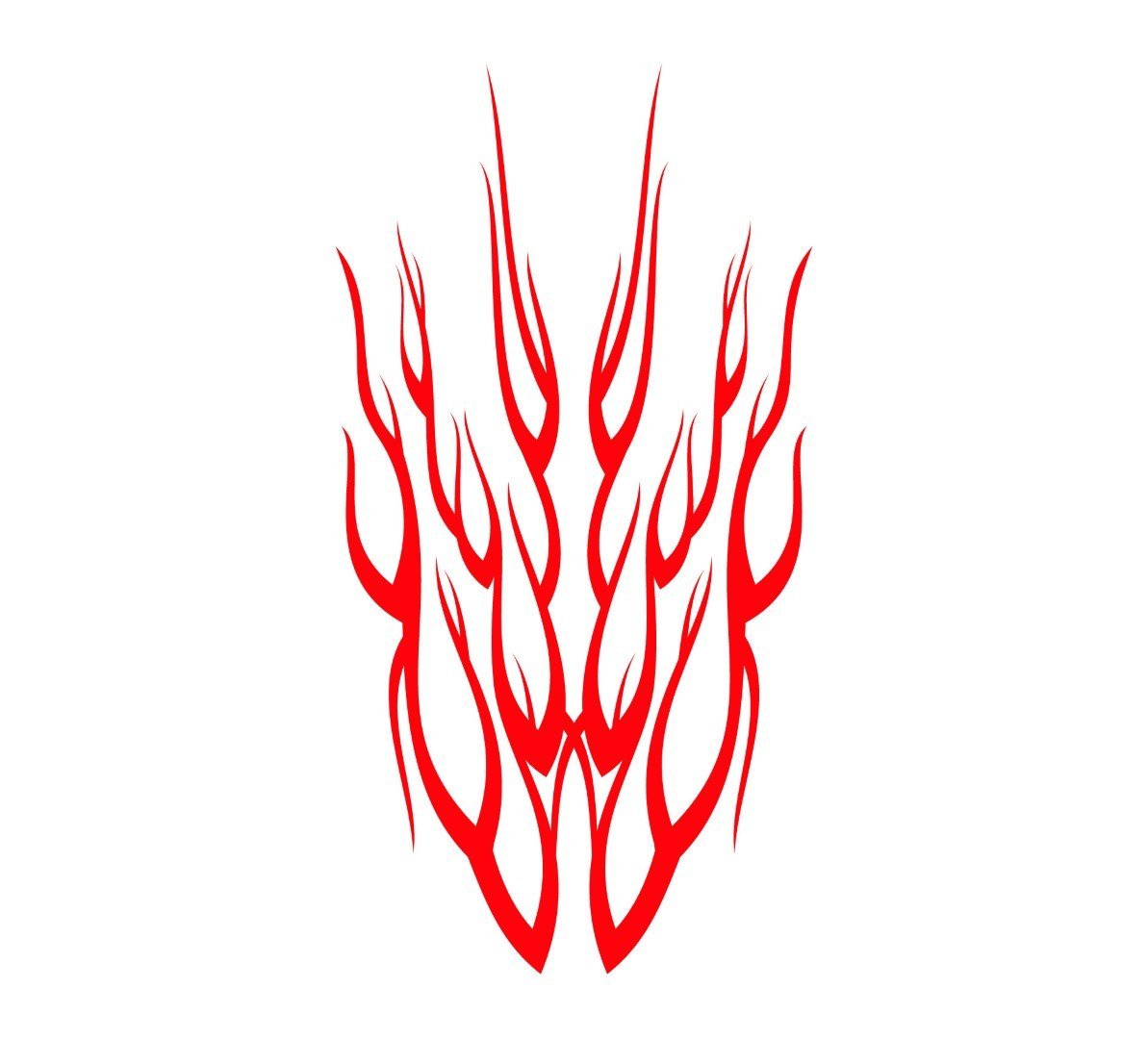 Custom Flame Graphics Decals for Auto Truck Hood