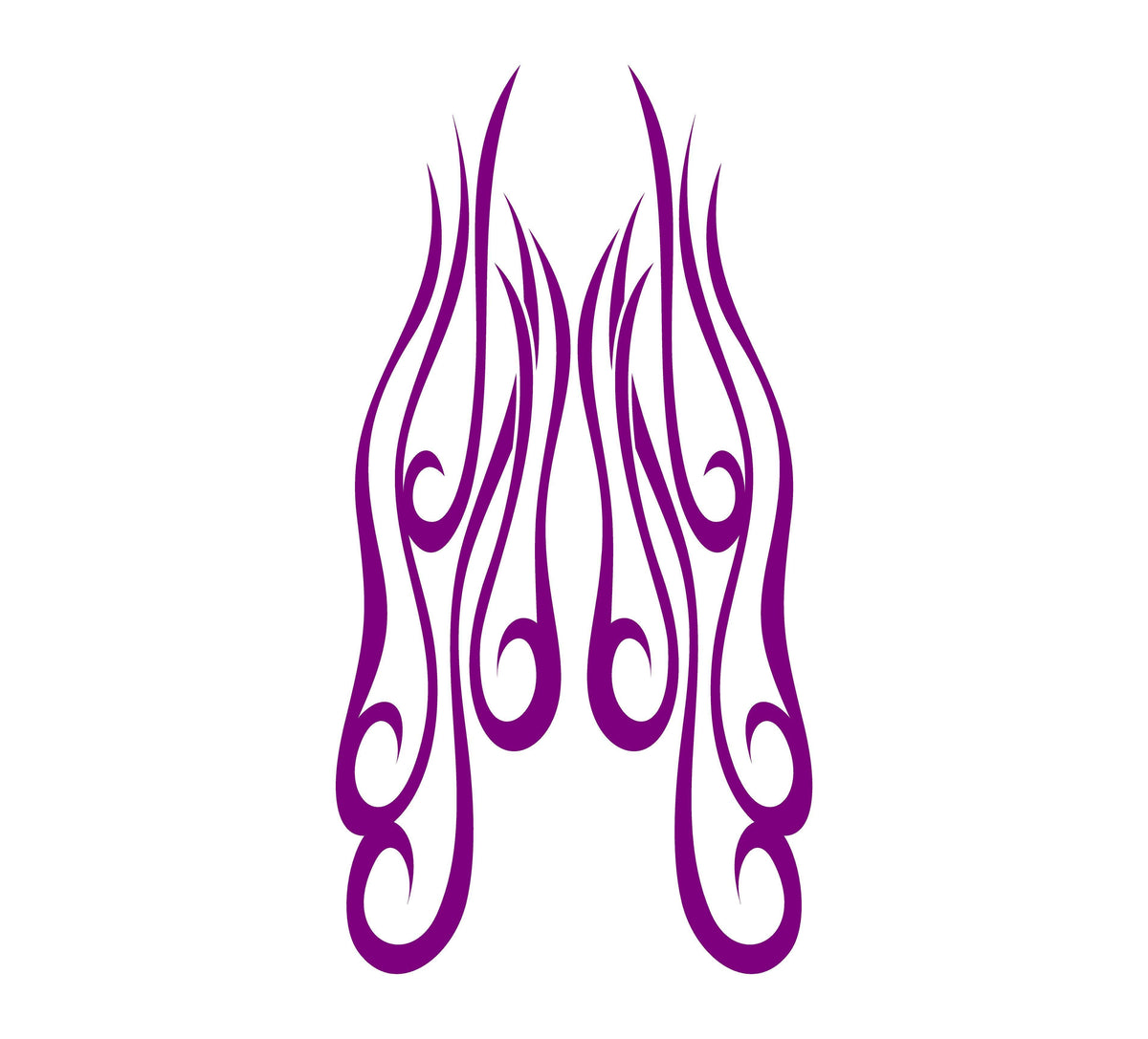 Auto Truck Car Hood Flames Graphics Decals HH32