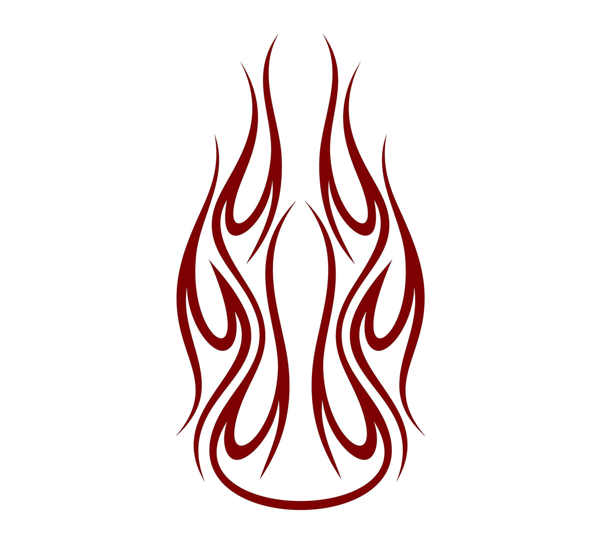 Auto Truck Car Hood Flames Graphics Decals HH41