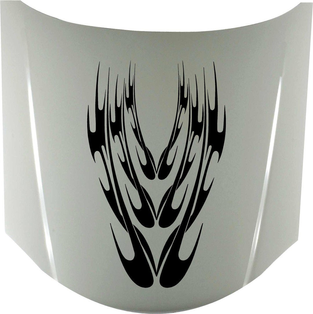 Auto Truck Car Hood Flames Tribal Graphics Decals B718