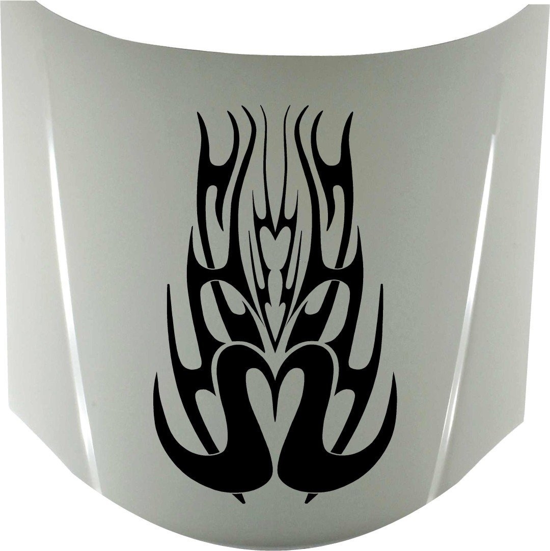 Auto Truck Car Hood Flames Tribal Graphics Decals B734