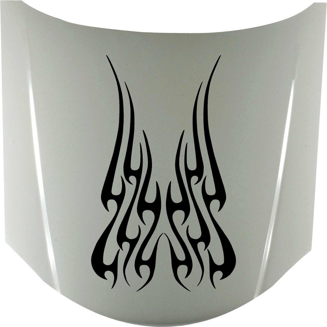 Auto Truck Car Hood Flames Tribal Graphics Decals B767