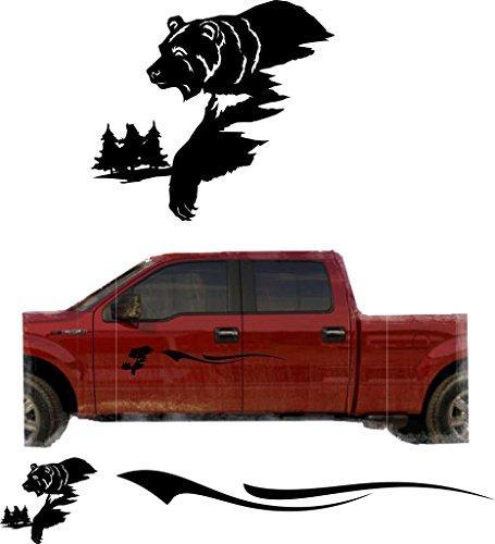 Bear Hunting Trailer Decals - Vinyl Truck Stickers Kit