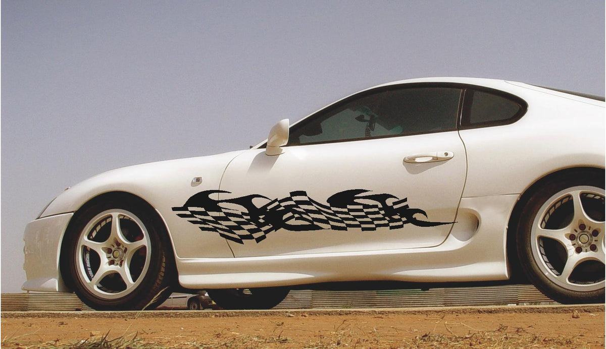 Checkered Flag Decals for Cars and Trucks