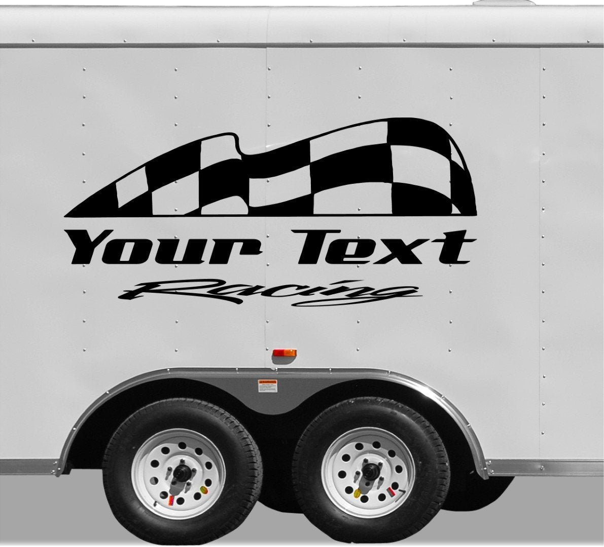Checkered Flag Decals Auto Truck Trailer YT01