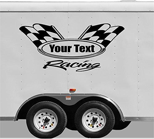 StickerChef Custom Sign Your Team Name Racing Trailer Decals Stickers