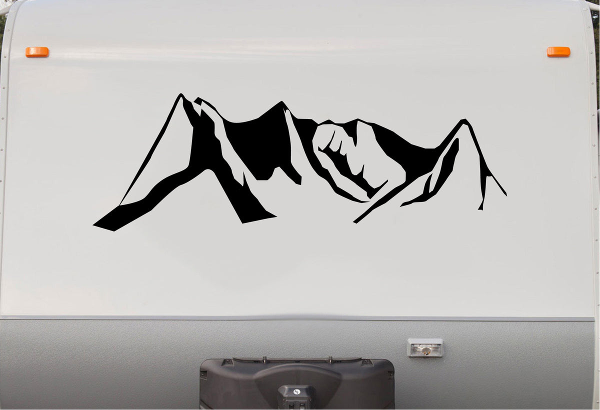 Denver Mountains RV Decal Sticker for Front Cap