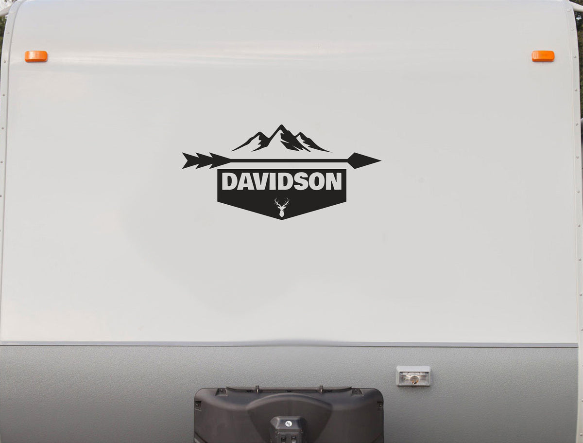 Bear bear camper decal Mountains RV Motor home Sticker Graphic