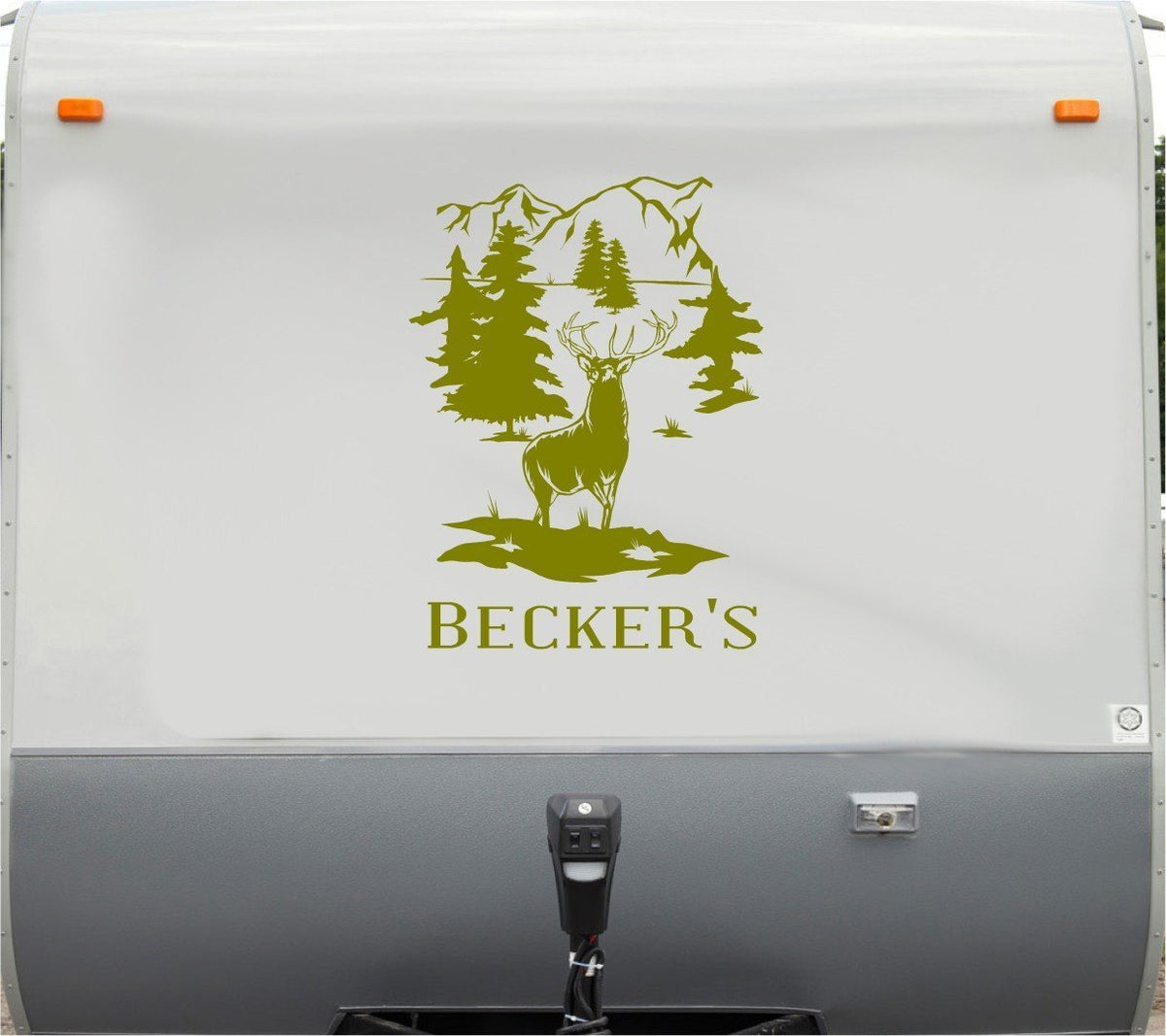 Elk Hunting Buck Deer Hunting RV Camper Motor Home Decal Sticker Sign