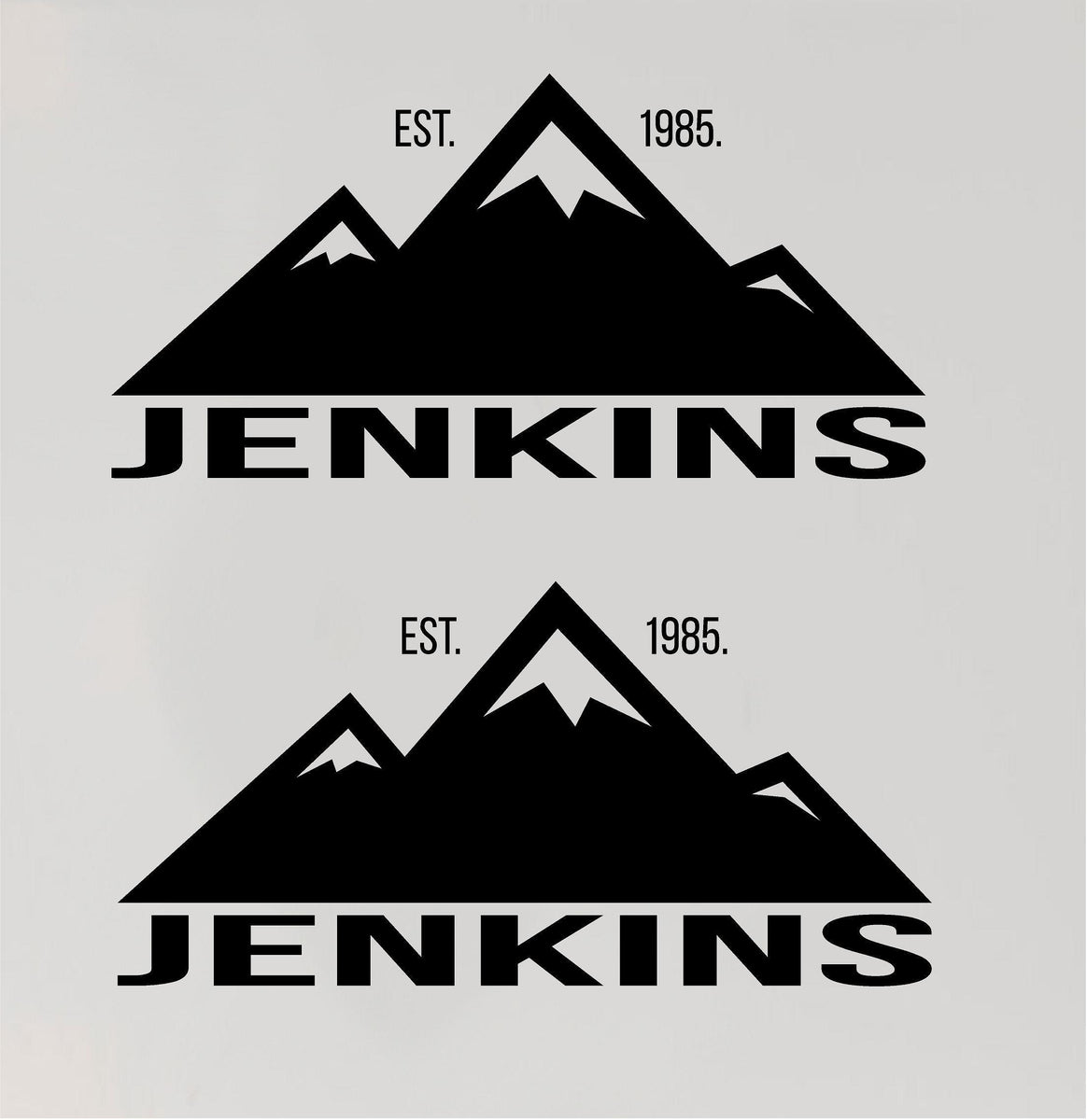 Custom Family Name Vinyl Decal for RVs and Campers