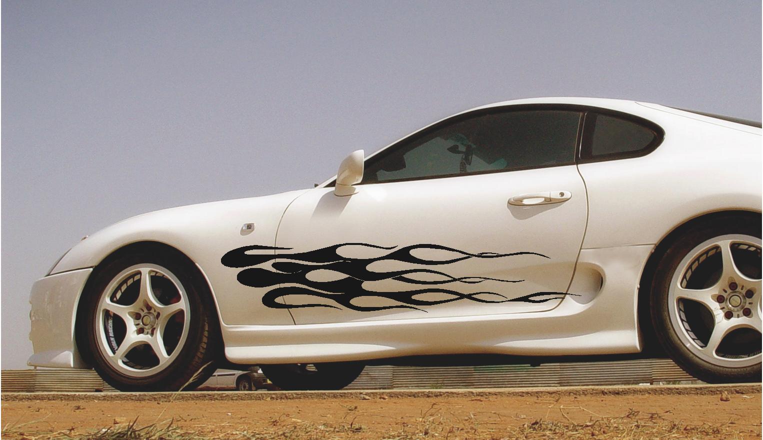 Flames Decals Aftermarket Graphics Car Truck Stickers AGG10 ️ Desfrute ...