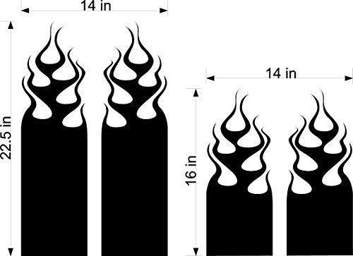 Flames Golf Cart Go Cart Decals Stickers Side by Side Auto Truck Racin