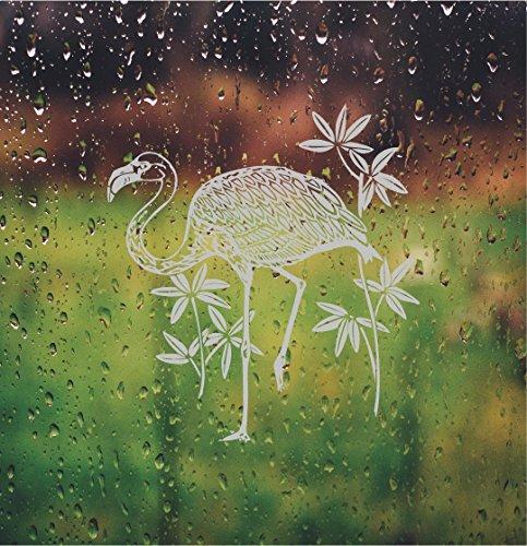 Flamingos Palm Tree Frosted Privacy Window Film