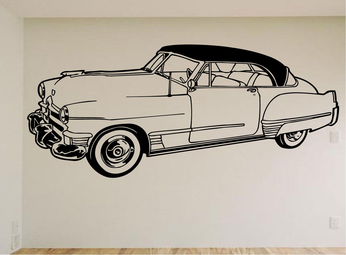 StickerChef Hot Rod Car Wall Decal- Auto Murals- Man Cave Garage Signs