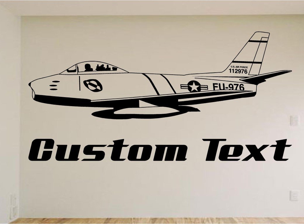 Air Force Jet plane wall decal - Auto Wall Mural - Vinyl Stickers