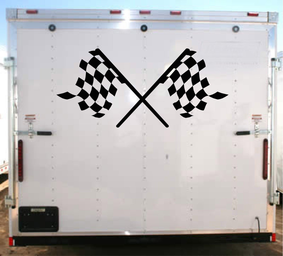 StickerChef Performance Flag Decal Trailer - Racing Decal - Trailer St