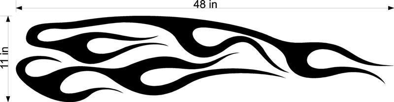 Racing Flames Stickers for Cars, Trucks, and Boats