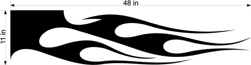 Racing Flames Auto Truck Boat Car Stickers Decals Side Sets EZ407