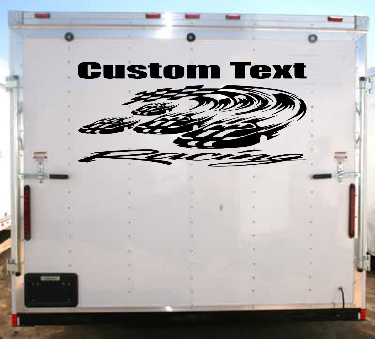 Racing Team Custom Vinyl Trailer Decal Sticker