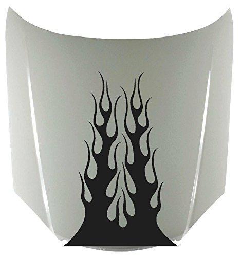 Tribal Flame Vinyl Hood Decal – Fire Graphic Sticker