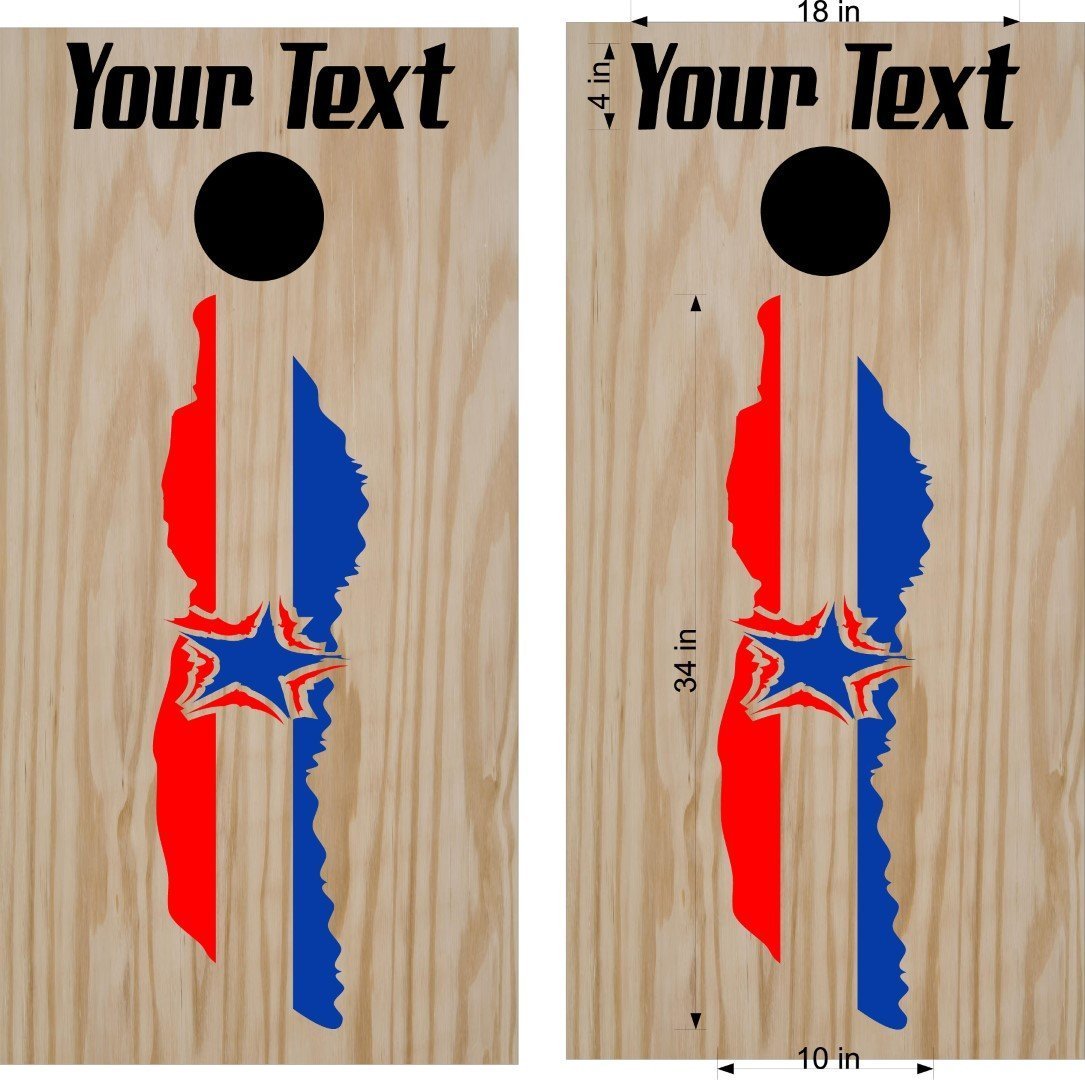 Cornhole Board Decals US Flag America Vinyl Stickers PAT05