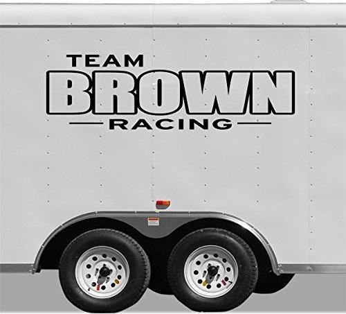 Your Team Name Racing Trailer Decals - Custom Graphics